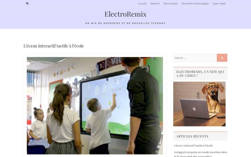 L’écran interactif tactile à l’école – La joubarde de France